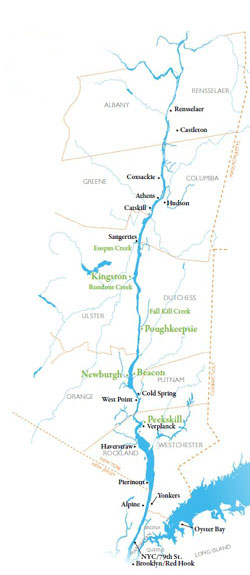 Full Hudson River Map