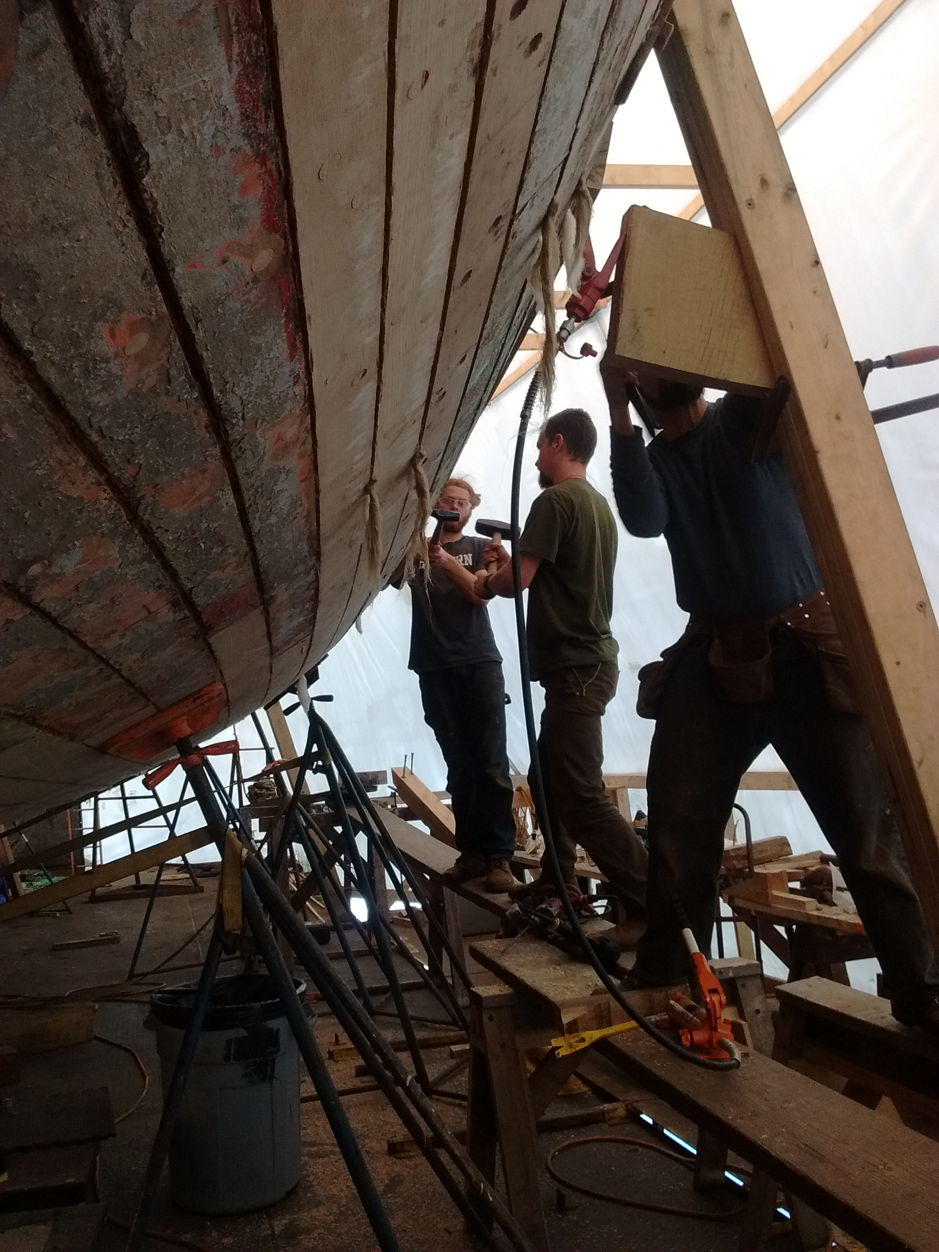 Sloop Clearwater Restoration Nears Completion in Kingston - Hudson ...