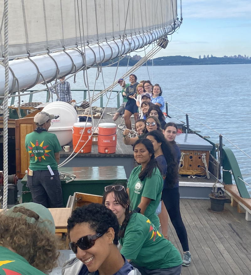 Young Women at the Helm 2022 - Hudson River Sloop Clearwater